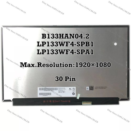 B133HAN04.2 LP133WF4 SPB1 SPA1 IPS 1920×1080 EDP LED LCD Screen Display ...