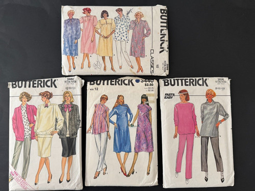 Butterick Misses 1980s MATERNITY Pants Tops Dress Skirt Pants Sewing ...