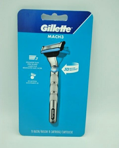 Gillette Mach3 3D Motion Movement Mens 1 Razor + 1 Cartridge New Sealed ...
