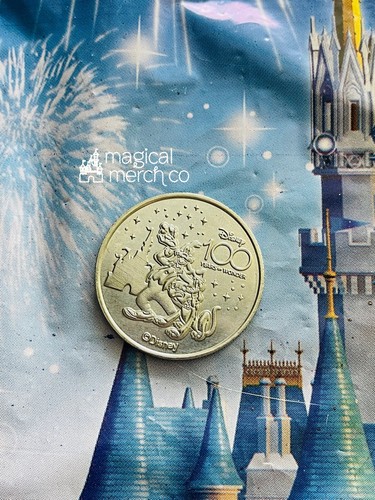 Goofy Pluto Disney World 100 Years of Wonder Silver Metal Medallion ...