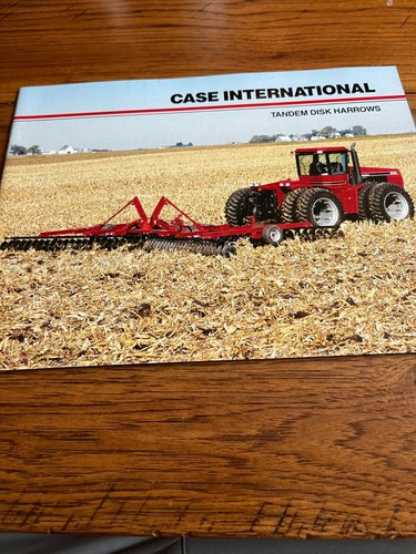 Case International Tandem Disk Harrows Brochure FCCA | eBay