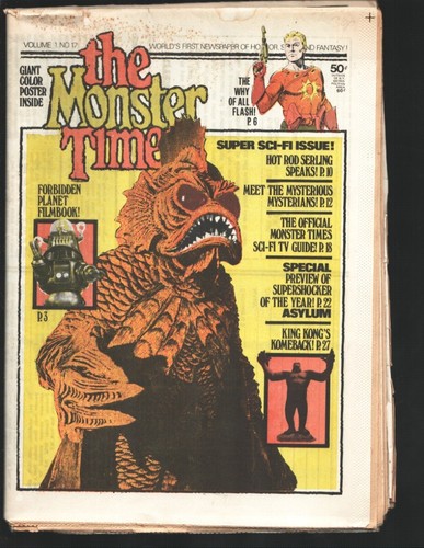 MAG: Monster Times #17 1972-Newspaper format-Super Sci-Fi issue-Rod ...
