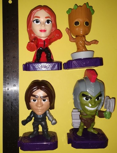 scarlet-witch-groot-winter-soldier-hulk-4-lot-kids-meal-toys | eBay