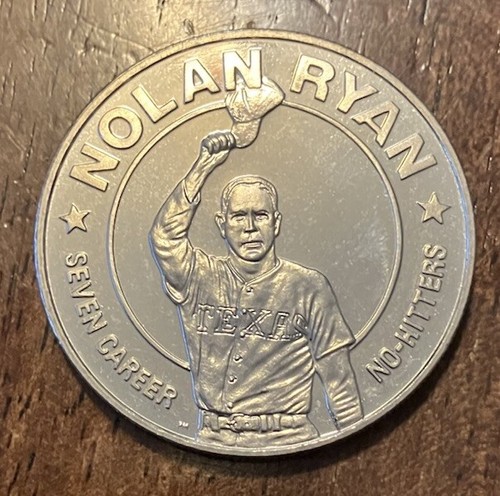 1993 Nolan Ryan 7 "No-Hitters" 1 Dollar Silver Coin Republic of Liberia ...