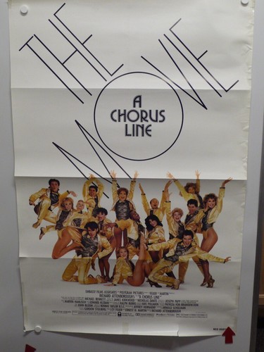 A CHORUS LINE Michael Douglas ORIGINAL ONE-SHEET MOVIE POSTER 1985 | eBay