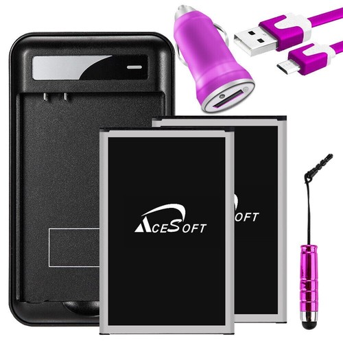 2x 5970mAh Battery Charger Cable Stylus for LG G3 LG D850 VS985 D851 ...