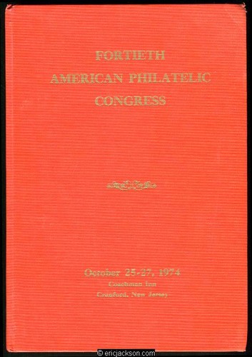 American Philatelic Congress. The Congress Book. 1974 | eBay