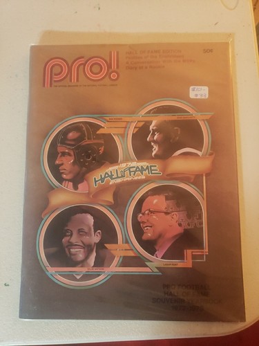 Pro FOOTBALL Magazine, Pro FOOTBALL HALL OF FAME SOUVENIR YEARBOOK 1972 ...
