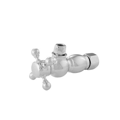 Brasstech 482X-2/24S Satin Gold Traditional Cross Handle Valve Supply ...