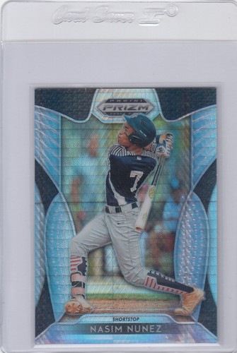 2019 PANINI PRIZM DRAFT NASIM NUNEZ MIAMI MARLINS HYPER PRIZMS HOLO ...