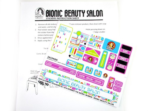 CUSTOM STICKERS FOR BIONIC BEAUTY SALON BIONIC WOMAN - SIX MILLION ...