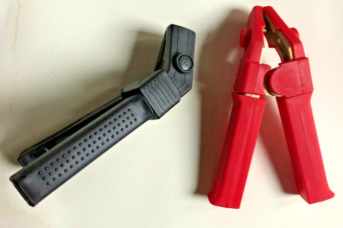 Pair Battery Booster Charging Jump Lead Crocodile Clip Clamps Heavy ...