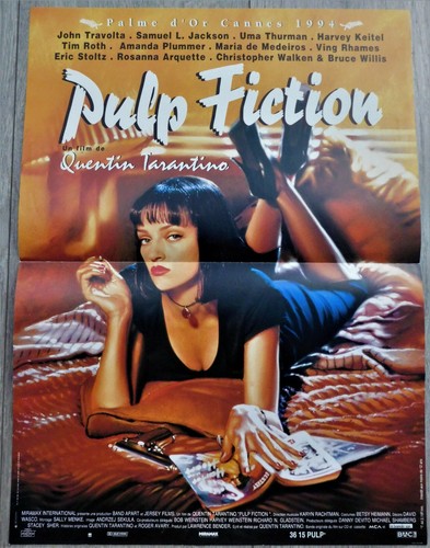 Pulp Fiction French Movie Poster 15"23 1994 Tarentino Willis Travolta ...