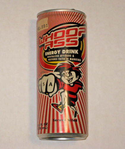 Whoop Ass Energy Drink JONES SODA CO. 250mL 8.4 FL Oz Can Empty ...