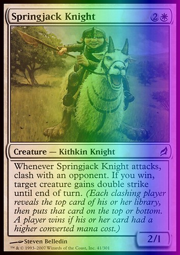 MTG Magic the Gathering Springjack Knight (41/312) Lorwyn LP FOIL | eBay