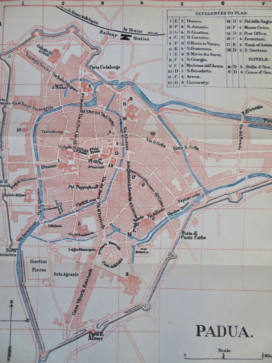 Mapa De La Ciudad De Padua Un Día En La Monumental Padua (Italia): La