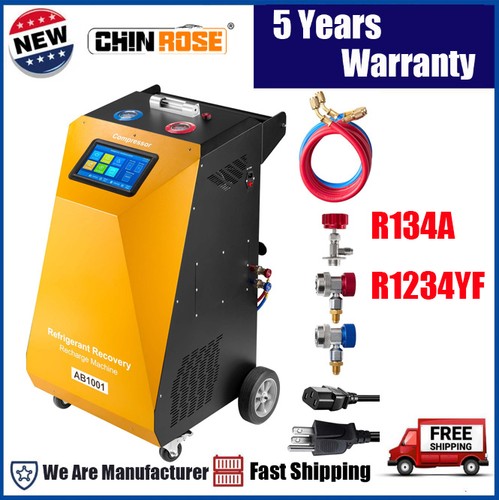 A/C HVAC Recycling R134A R1234YF Refrigerant Recovery Fully Filling ...