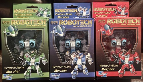 ROBOTECH Veritech alpha morpher Scott , Standard And Rook MIB 2001 Set ...