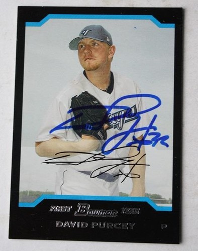 Toronto Blue Jays David Purcey Autographed Signed 2004 Bowman Baseball ...