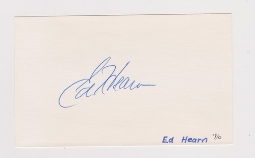 Ed Hearn - Signed 3x5 - Debut 1986 - Mets | eBay