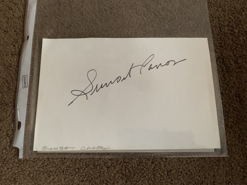 Sunset Carson Autographed Card | eBay