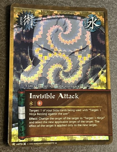 Invisible Attack Ccg Naruto Swirl Diamond Holo #076 NM/LP | eBay