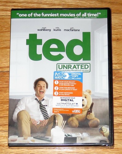 Ted (DVD, 2012, UNRATED) Mark Wahlberg, Mila Kunis, Seth MacFarlane ...