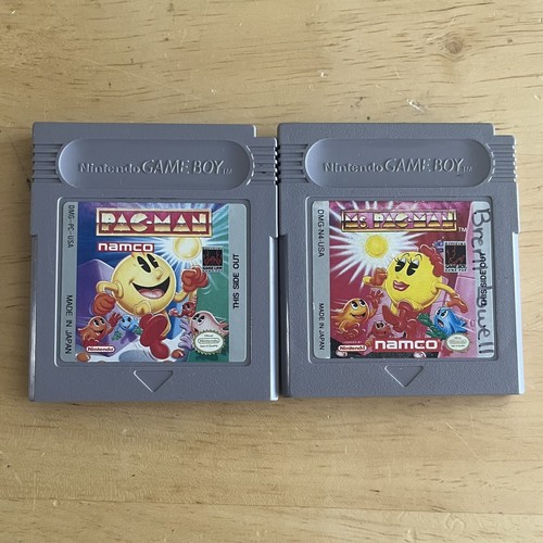 Pac-Man & Ms. PAC-Man Lot Of 2 Nintendo Gameboy Games Authentic FREE ...