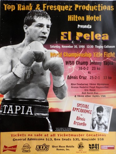 JOHNNY TAPIA vs ADONIS CRUZ 8X10 PHOTO BOXING PICTURE | eBay