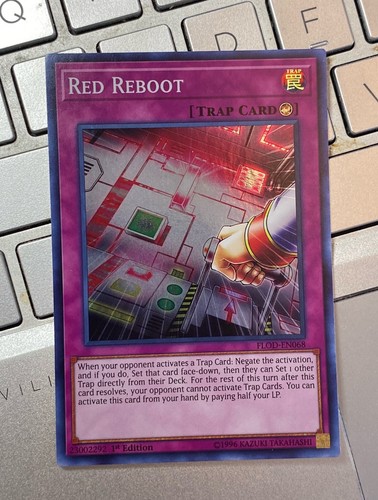 Yugioh Red Reboot FLOD-EN068 1st Edition Super Rare Holo m/nm condition ...