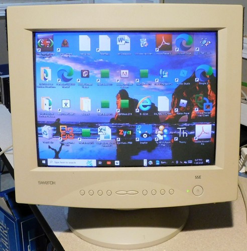 VTG 1999 Samsung Samtron DP15LT 55E 13" Color VGA CRT Monitor, Retro ...