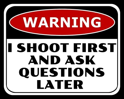 Shooting Sign in Decorative Plaques & Signs for sale | eBay