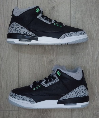 Nike Air Jordan 3 Retro Green Glow DM0967-031 Youth Sz 7 /Womens Sz 8.5 ...