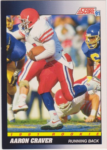 1991 Score Rookie Aaron Craver #564 Miami Dolphins Football RC | eBay