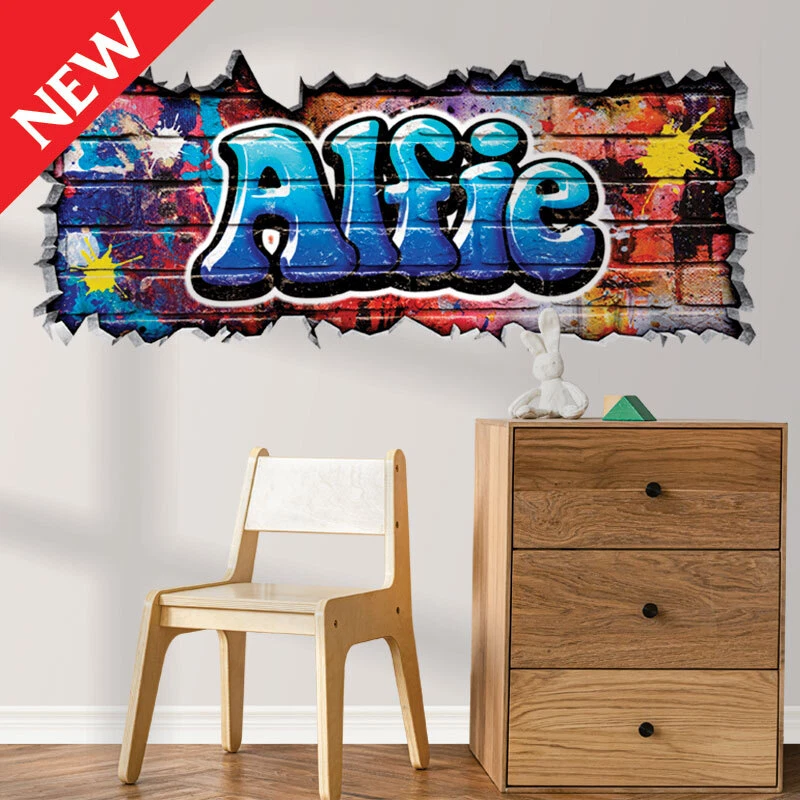Blue Wall Decals