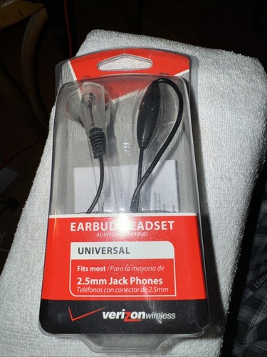 Jabra Verizon Wireless Earbud Headset Black Universal 2.5mm Jack New | eBay