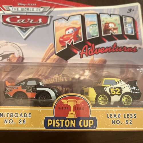 DISNEY PIXAR WORLD OF CARS MINI ADVENTURES NITROADE NO. 28 & LEAK LESS ...