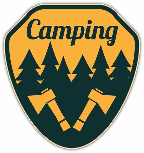 Camping Tourism Car Bumper Window Sticker Decal 4"X5" | eBay