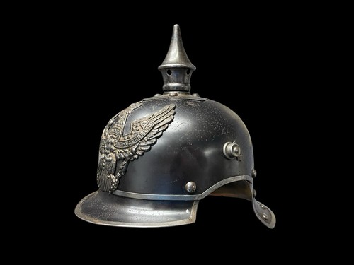 WW1 JZP Cavalry Helmet Imperial German Pickelhaube Spike Curassier WWI ...