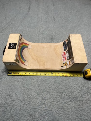 Wooden Fingerboard Vert Half Pipe Handmade wood similar to tech deck ...