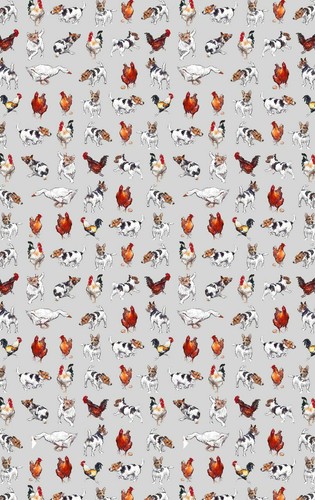 Farmyard Frolics Cotton Tea Towel by Samuel Lamont | eBay