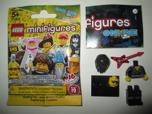New LEGO Rock Star Minifigure 71007 Series 12 Punk Rocker - Opened for ...