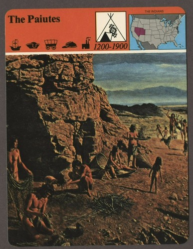 The Paiutes Story of America Native American Indian History Card | eBay