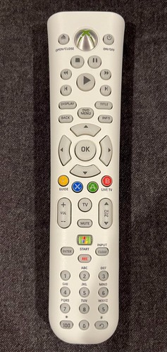 Xbox 360 Universal Media Remote Control White Microsoft OEM Tested ...