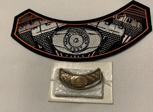 2007 HOG Harley Davidson Owners Group Member Rocker Patch and Pin Set ...