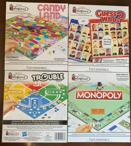 New! 4 Travel Board Games - Monopoly, Candy Land, Trouble, Guess Who | eBay