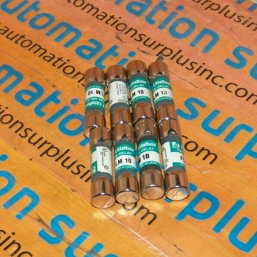LOT OF 8* LITTELFUSE FLM10 250V 10A TIME-DELAY FUSES *NEW | eBay