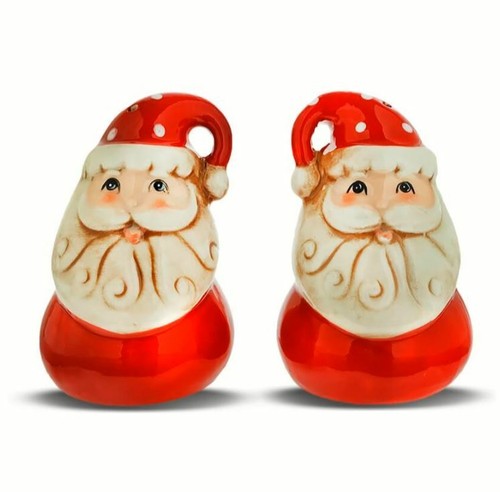 Johanna Parker Transpac Santa Salt & Pepper Shakers Retro Vntg ...