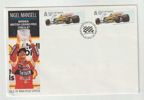 1988 Nigel Mansel Isle of Man official FDC | eBay