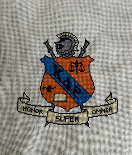 Kappa Delta Rho Handmade Cross Stitch Crest, Brand New | eBay